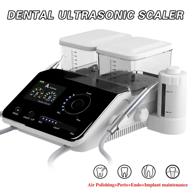 6 IN 1 Dental Ultrasonic Scaler Periodontal System 2*Liquid 5 ...