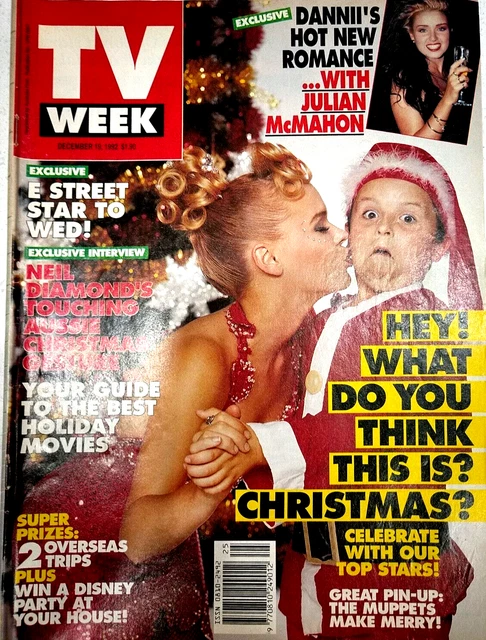 TV WEEK MAGAZINE 1992 DANNII MINOGUE~Daryl Braithwaite~Muppets~Simon ...