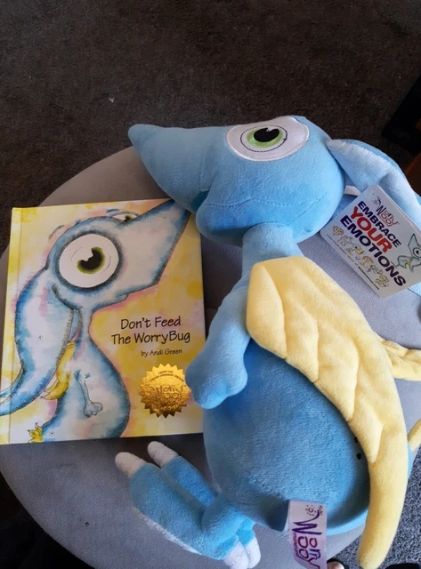 JOUET WORRYWOO ET livre "Don't Feed The Worrybug" santé mentale soutien ...