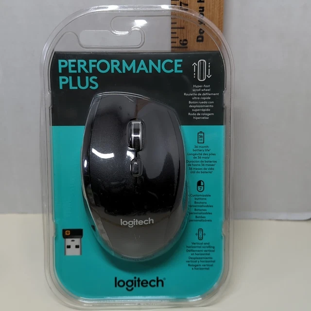 LOGITECH PERFORMANCE PLUS Mouse Laptop Portable Wireless Ergonomic $18. ...
