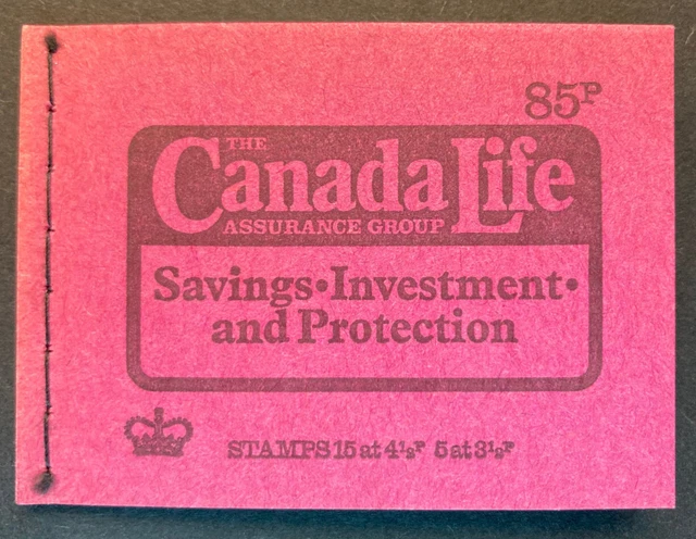 1974 GB 85P Stamp Booklet Canada Life DW1 complete MNH £3.00 - PicClick UK