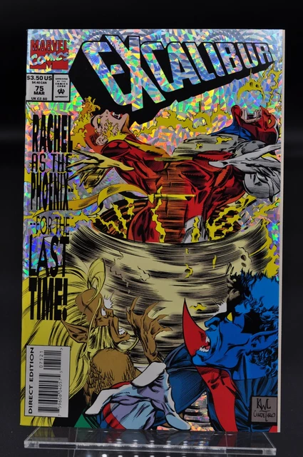 COUVERTURE FEUILLE EXCALIBUR #75 1ère impression 1994 Marvel Comics ...