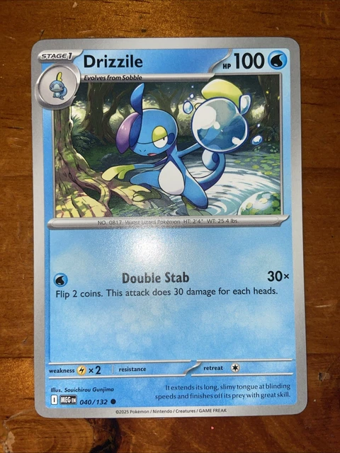 POKÉMON TCG DRIZZLE Card Mega Evolutions MEG 040/132 2025 NM $0.10 ...