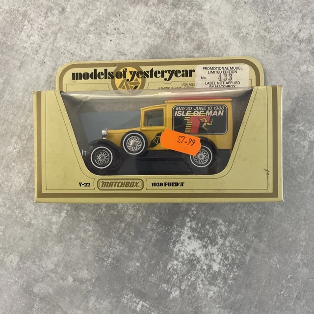 CODE 3 MATCHBOX Models of Yesteryear Y22 - 1930 Ford A Van - Isle of ...