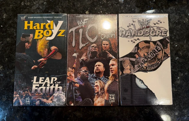 WWF 3 VHS Tape Lot WWE Pro Wrestling Hardcore Hardy Boyz Rare Sealed TLC OOP £12.71 - PicClick UK