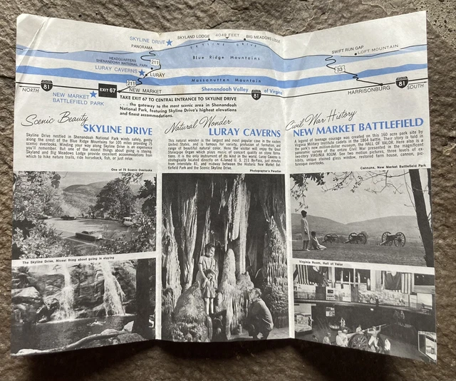 VINTAGE I-81 INTERSTATE Virginia Travel Brochure Road Map USA $2.99 ...