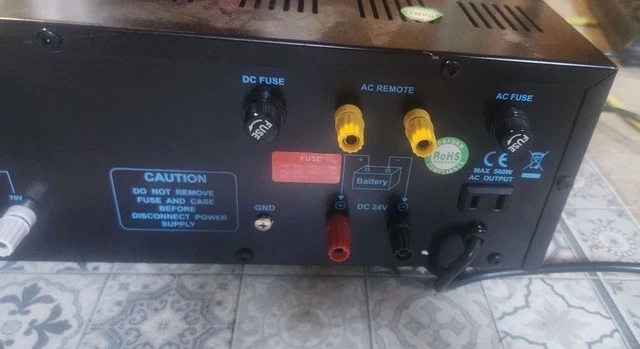 SHOW SA-1200 AMPLIFICATEUR Sono PA 100W RMS 100V 70V 4-16Ω – 4 Micros ...