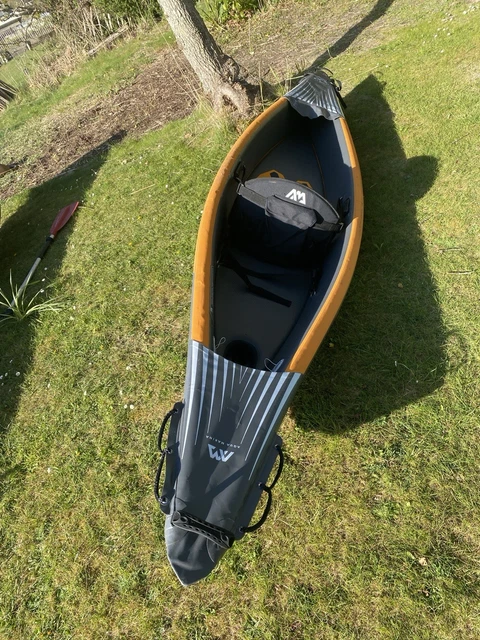 AQUA MARINA TOMAHAWK AIR-K 1-Person Inflatable Kayak - Orange/Grey £511 ...