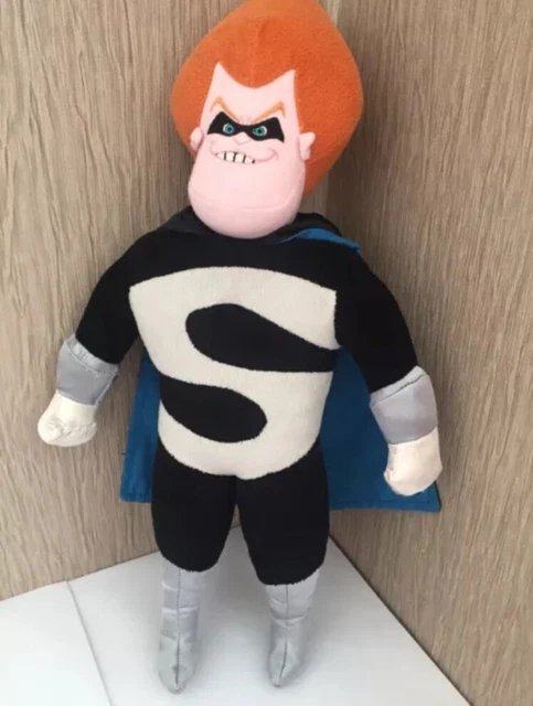 DISNEY PIXAR THE Incredibles Talking Syndrome Doll Soft Stuffed Plush ...
