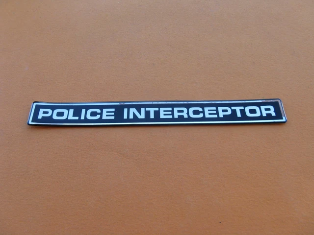 FORD INTERCEPTOR REAR Decal Emblem Logo Badge Sign Symbol Black Used ...