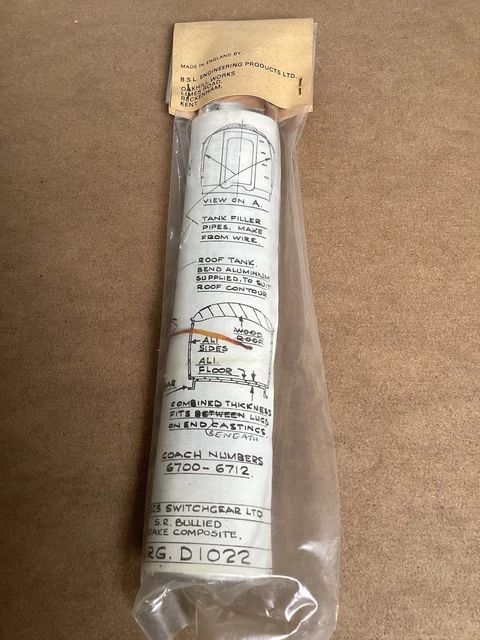 BSL ENGINEERING SR Bullied Brake Composite Coach Body Kit OO Gauge New ...