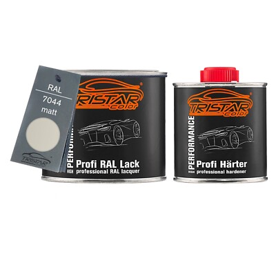 RAL 7044 SEIDENGRAU matt 2K Autolack 0,75 Liter 750 ml Dose inkl ...