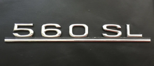 ORIGINAL MERCEDES BENZ 560SL - Schriftzug Emblem Heckemblem Logo 560 SL ...