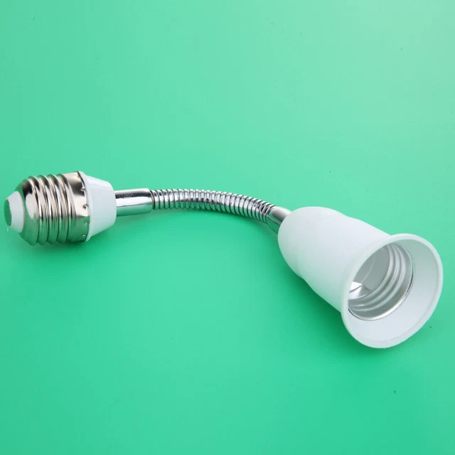 E27 LED LIGHT Bulb Lamp Holder Flexible Extension Adapter Socket (20cm ... E27 LED LIGHT Bulb Lamp Holder Flexible Extension Adapter Socket (20cm ...