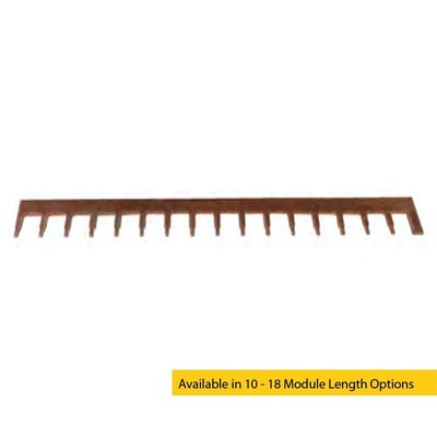 100A COPPER BUSBAR for Domestic Consumer Unit Busbar Boards 10 Module 8 ...