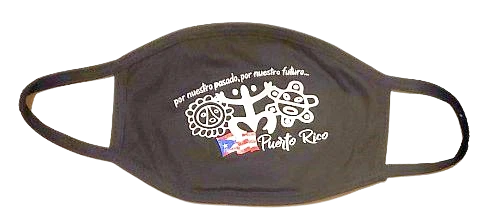 PUERTO RICO TAINO Symbols with Flag, Triple Layer Washable Face Masks ...