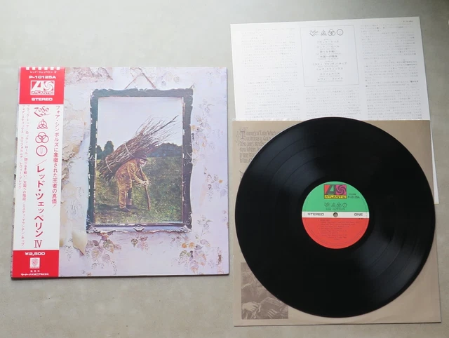 LED ZEPPELIN IV ZOSO Pioneer Japan #P-10125 w/Obi inner insert TOP ...