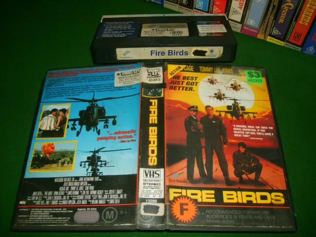 FIRE BIRDS(1990) - Rare First Release VHS Issue - adrenalin pumping ... FIRE BIRDS(1990) - Rare First Release VHS Issue - adrenalin pumping ...