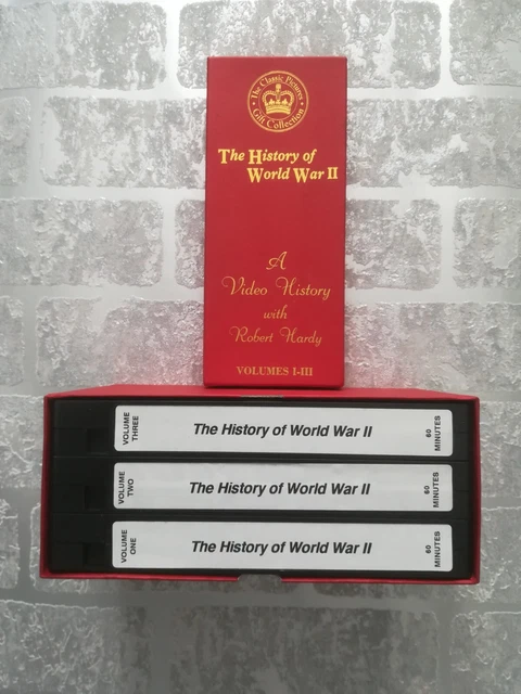 THE HISTORY OF World War II VOL 1-3 VHS Tape Boxset 1996 / Robert Hardy ...