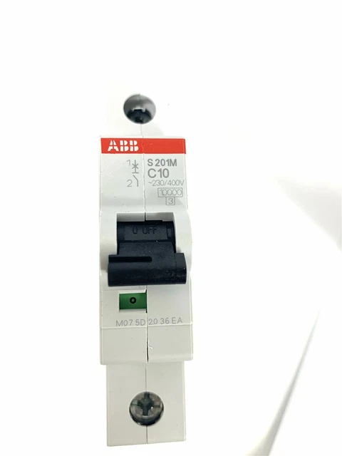 CONTENU 9 PIÈCE ABB S201M C10 Dispositif Disjoncteur Sécurité EUR 83,19 - PicClick FR