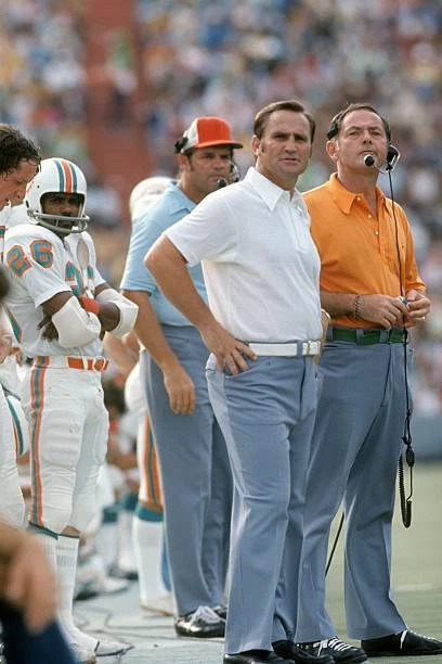 MIAMI DOLPHINS HEAD coach Don Shula and defensive coordinato - 1972 Old ...