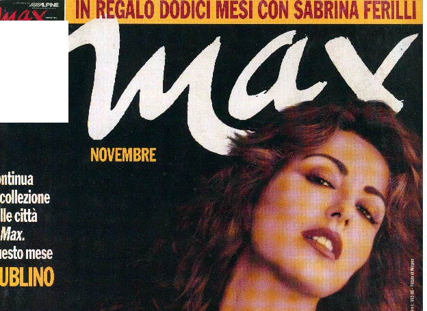 MAX NOVEMBRE 1999 Anno Xv Num. 11 Sabrina Ferilli Calendario EUR 14,90 ...
