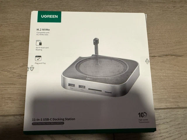 UGREEN MAC MINI M4/M4Pro Docking Station 11-in-1 M.2 NVMe 8TB 10Gbps ...