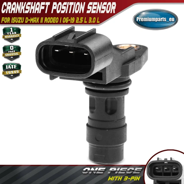 NEW CRANKSHAFT POSITION Sensor for Isuzu D-Max MK2 Rodeo MK1 2.5 3.0 ...