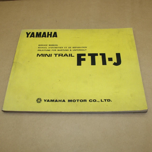MANUEL REVUE TECHNIQUE D Atelier Yamaha Ft1-J 50 Mini Trail 1973 - EUR ...