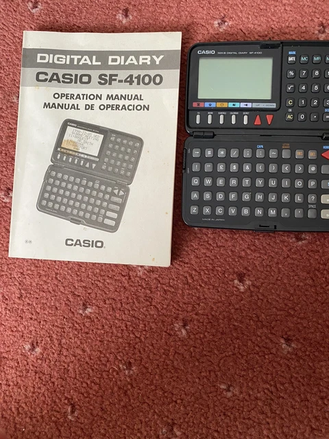 CASIO DUAL LEAF SF-4100 Dual Leaf Battery Powered Calculator Flip with ...