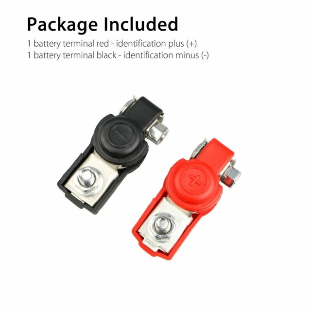 CABLE BATTERY TERMINAL Negative+Positive DIN SAE Battery Terminal ...