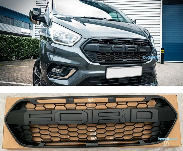 POUR FORD TRANSIT Custom Grill 2018-2023 Grille de style Raptor avec ...