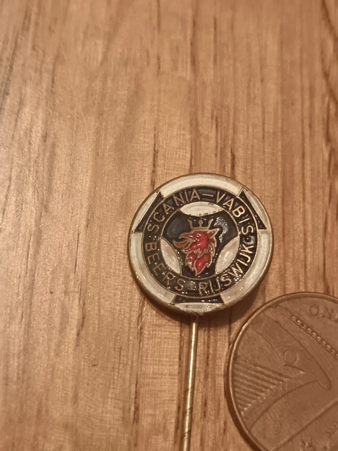 VINTAGE SCANIA TRUCKS lorry metal enamel stick pin badge Sweden 1960s £ ...