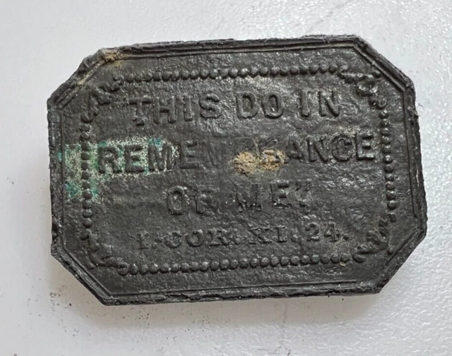 ANTIQUE SCOTTISH COMMUNION Token St Andrew's Church Dunfermline 1839 BZ ...