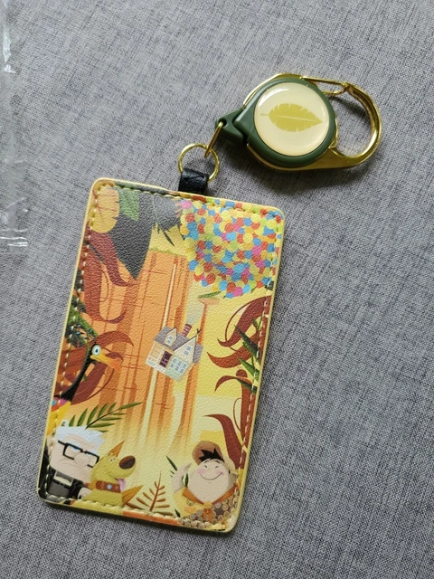 DISNEY LOUNGEFLY PIXAR Up Retractable ID Lanyard Paradise Falls Russell ...