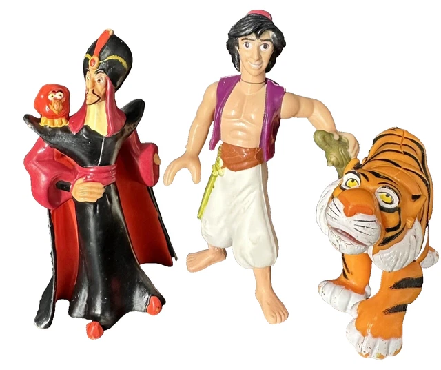 VINTAGE 1992 DISNEY Aladdins Jafar and Lago Aladdin and Rajah Tiger ...