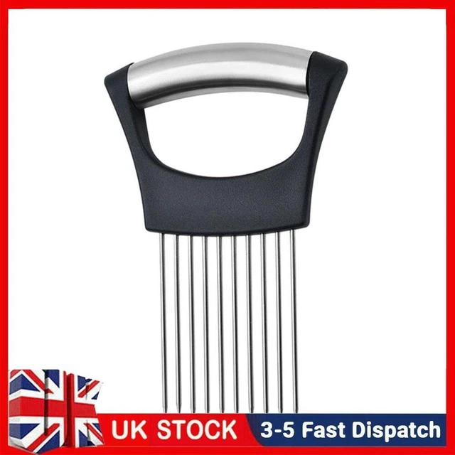 ONION SLICE HOLDER Stainless Steel Food Slicers Assistant for Slicing ... ONION SLICE HOLDER Stainless Steel Food Slicers Assistant for Slicing ...