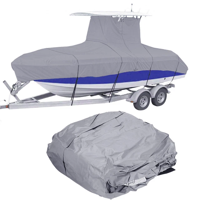 CENTER CONSOLE BOAT T-Top Roof Cover Hard-Top 20-22ft Gray Universal ...