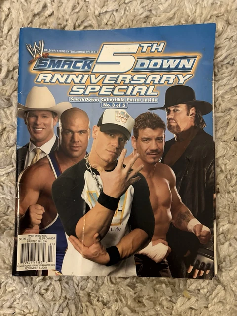 WWE SMACKDOWN MAGAZINE November 2004 5th Anniversary John Cena Kurt ...