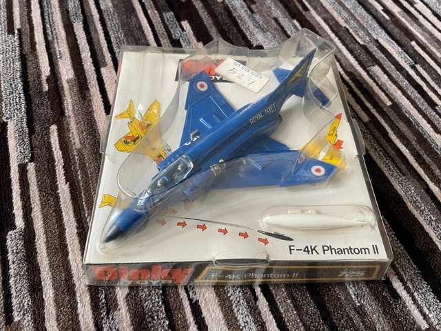 DINKY TOYS F-4K Phantom II Fighter Jet & Bomb No 725 £85.00 - PicClick UK