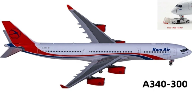 (RARE)1:400 PHOENIX PH11742 Kam Air A340-300 YA-KMU + tracteur gratuit ... (RARE)1:400 PHOENIX PH11742 Kam Air A340-300 YA-KMU + tracteur gratuit ...