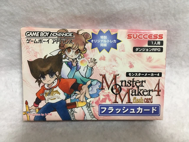 CARTE FLASH MONSTER Maker 4 GBA Nintendo Game Boy Advance JAPON EUR 78 ...