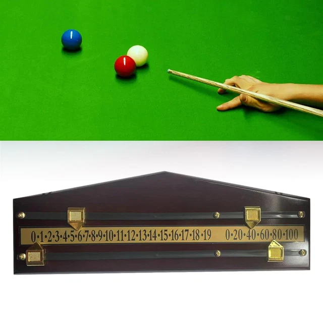 SHUFFLEBOARD SCOREBOARD WOOD Scoring Integrator Snooker Billiard Score ...