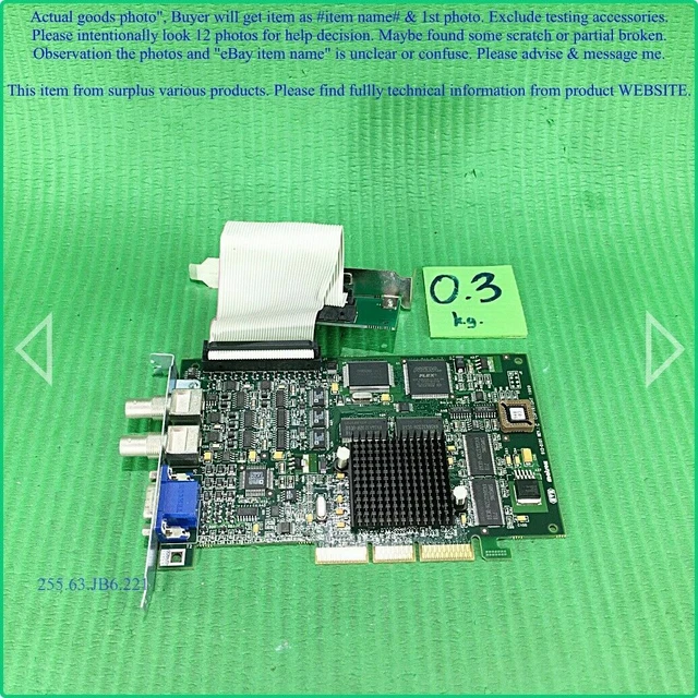 MATROX ORI-AGP/RGB, 912-0101 Rev.C P/N:63039620286, Karte wie Foto,sn ...