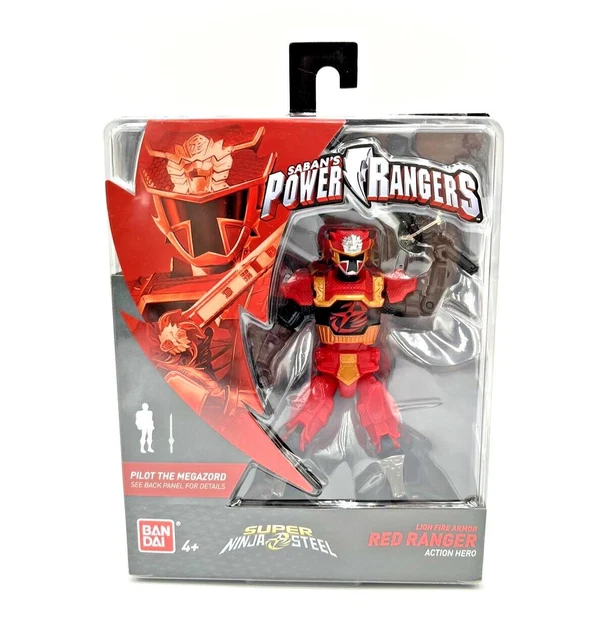 FIGURINE POWER RANGERS Super Ninja Acier Lion Fire Armor 43937 EUR 89 ...