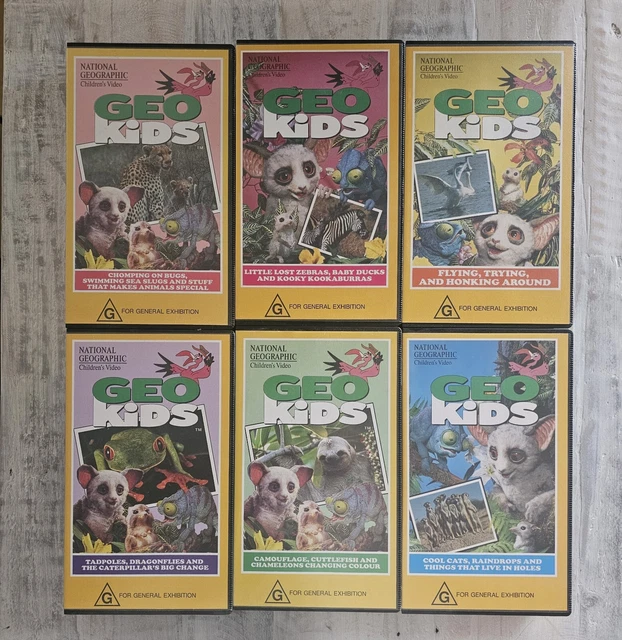 NATIONAL GEOGRAPHIC VIDEO Geo Kids Vhs X6 $80.00 - PicClick AU