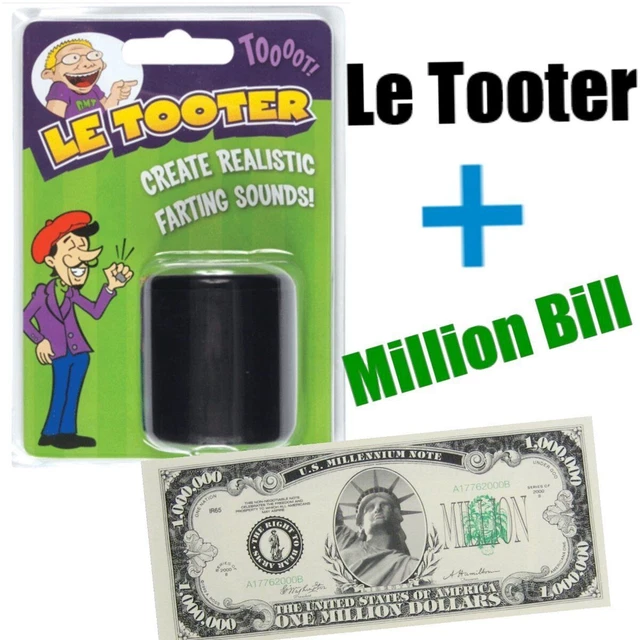LE TOOTER - Poop poo fart Pooter + 1 MILLION BILL $11.88 - PicClick