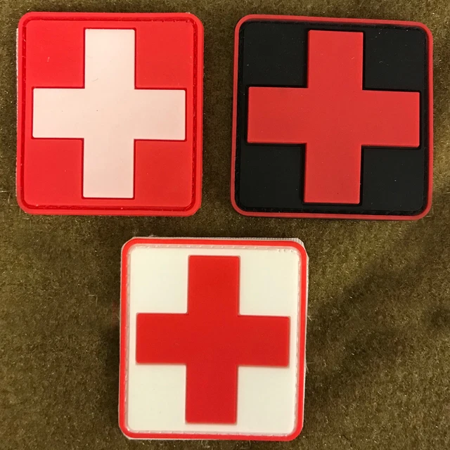NEW PVC MEDICAL First Aid Patch For UBACS & Bergen, EMT Rubber 1st Aid ...