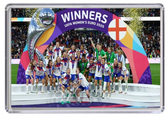 ENGLAND LIONESSES WOMEN'S Euro 2025 winners Magnet 01 £2.85 - PicClick UK