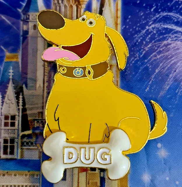 🦴 DUG DOG from Up - Disney Dug DSSH Soda Fountain Pin Bone LE 300 Pixar ...